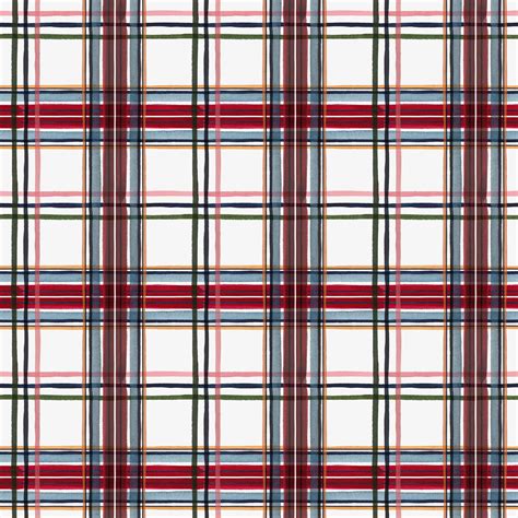 Tartan Wrapping Paper Sheets Early Grey