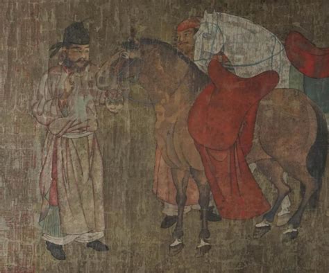 Lot Zhang Daqian Chinese 1899 1983 After Han Gan Grooms With