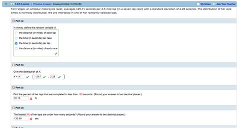 Solved My Notes O Ask Your Teacher 7 3 5 5 5 Points