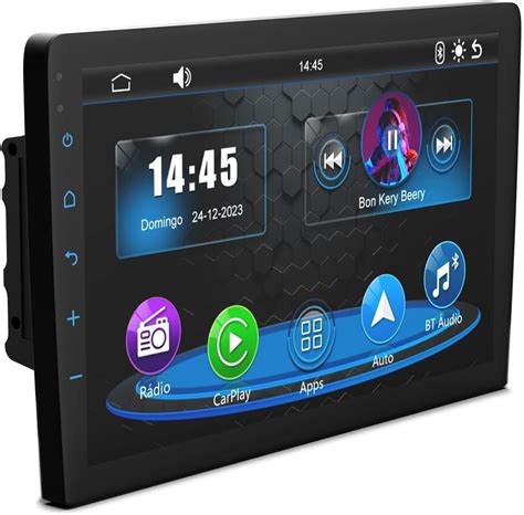 Faaftech Central Multimídia Universal 9pol Mp5 Carplay Android Auto