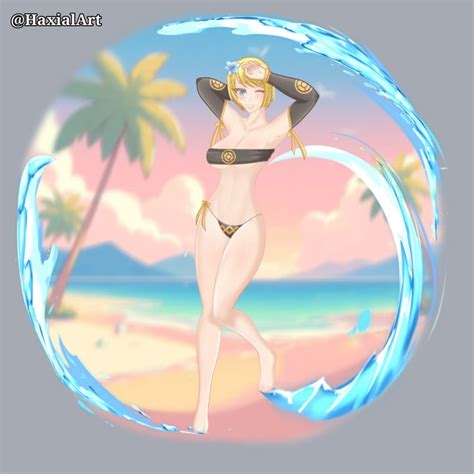 Rule 34 Grand Summoners Haxial Hazuki Grand Summoners Swimsuit