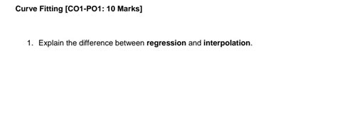 Solved Explain The Difference Between Regression And Chegg