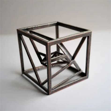 Small 4x4 Metal Geometric Three Dimensional Object