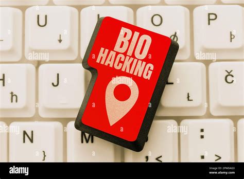 Text Caption Presenting Bio Hacking Business Showcase Exploiting