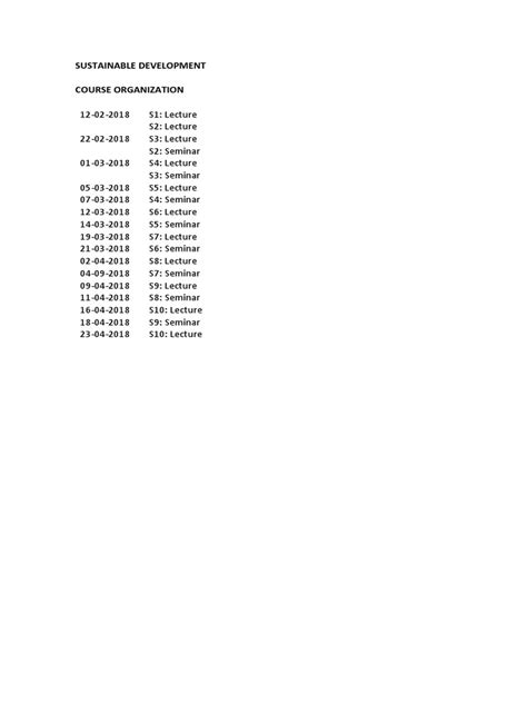 2018 Course Organization Pdf