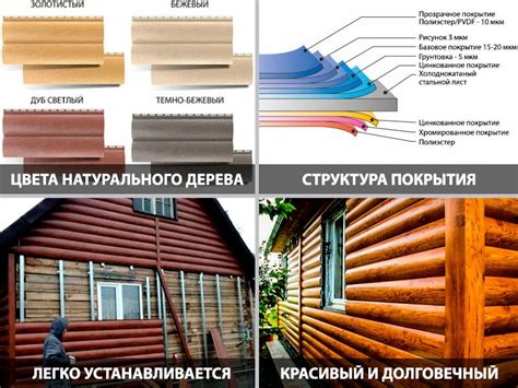 Как крепить металлический сайдинг под бревно: Металлосайдинг под бревно ...