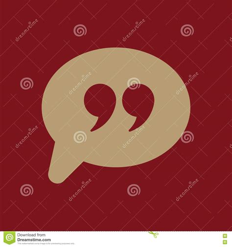 Quotation Mark Speech Bubble Symbol Stock Vector Illustration Of Badge Inverted 79726214