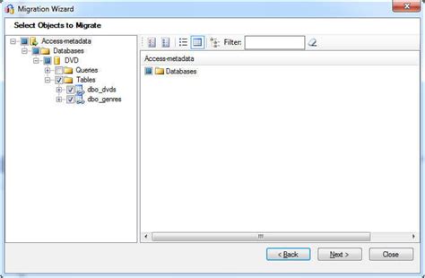 transition from ms access to sql server with the migration assistant