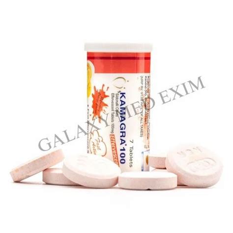 100mg Kamagra Effervescent Sildenafil Tablet At ₹ 500stripe Erectile
