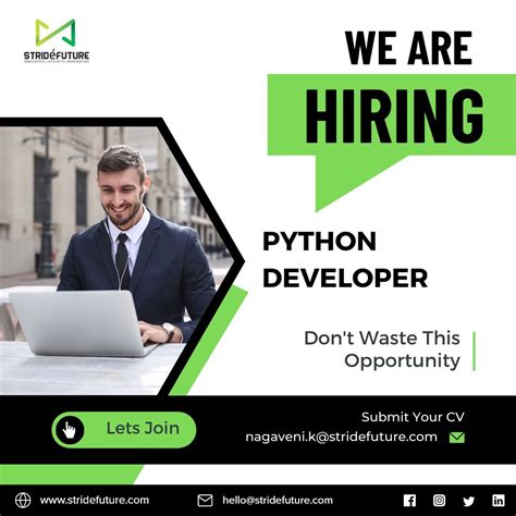 Stridefuture Pythondeveloper Hiring Python Hiringalert Strideteam