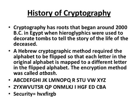 Cryptography