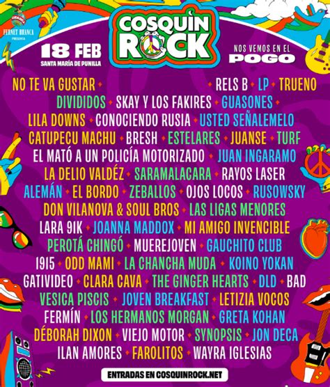 Cosquín Rock 2023 Cuál Es La Grilla Completa Y Dónde Comprar Las