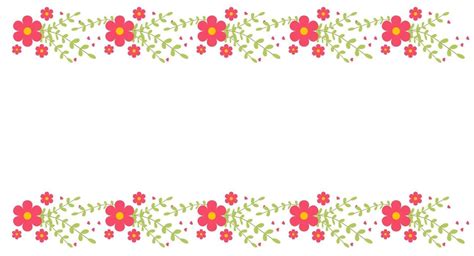 Simple Flower Border Vector Art Icons And Graphics For Free Download