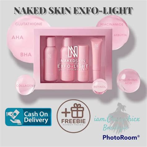 NAKED SKIN EXFO LIGHT MILDEST KIT CASH ON DELIVERY ONHAND WITH