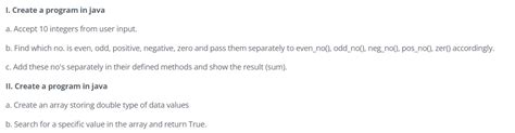 Solved 1 Create A Program In Java A Accept 10 Integers