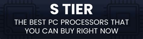 CPU Hierarchy PC Processors Tier List CPU Ninja