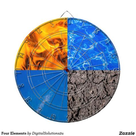 Four Elements Dartboard With Darts Dartboard With Darts Dart Board