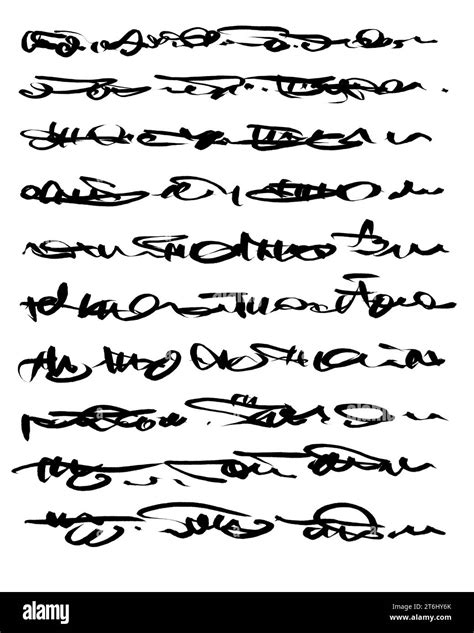Abstract Handwritten Text Notes Scribbles Extraterrestrial Writing