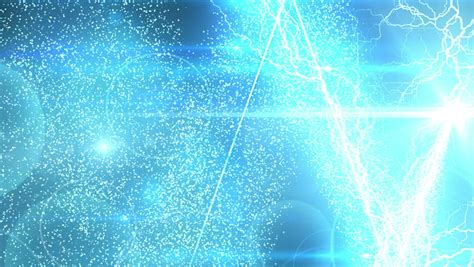 Lightning And Sparkling Particle Effect Stock Footage Video 28078291