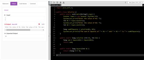 Solved Calculate Sum Of Squares Of Two Numbers Given Two Chegg