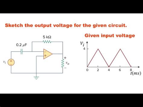 Sketch The Output Waveform For The Circuit