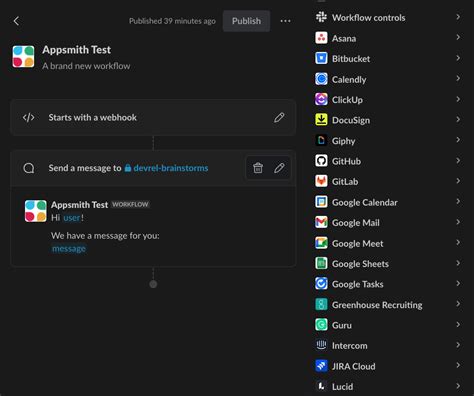 Slack Workflow Builder Send Messages In 2 Simple Steps Appsmith
