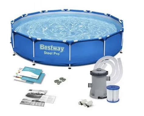 Купить Каркасный бассейн с насосом и фильтром для воды Bestway Steel ...