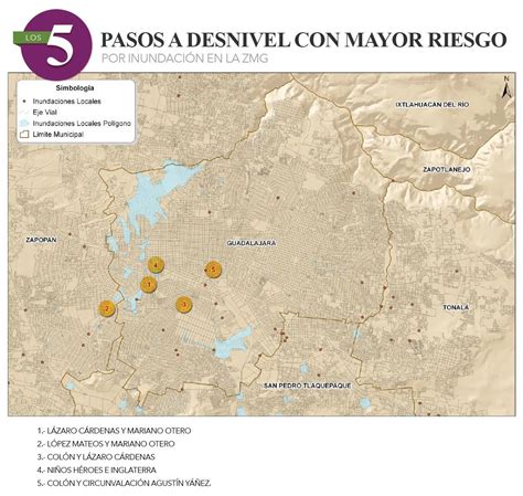 Ubicación De Sitios Con Mayor Riesgo En Inundaciones En La Zona