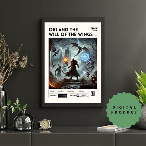Ori And The Will Of The Wings Poster Wall Art Video Game Print High