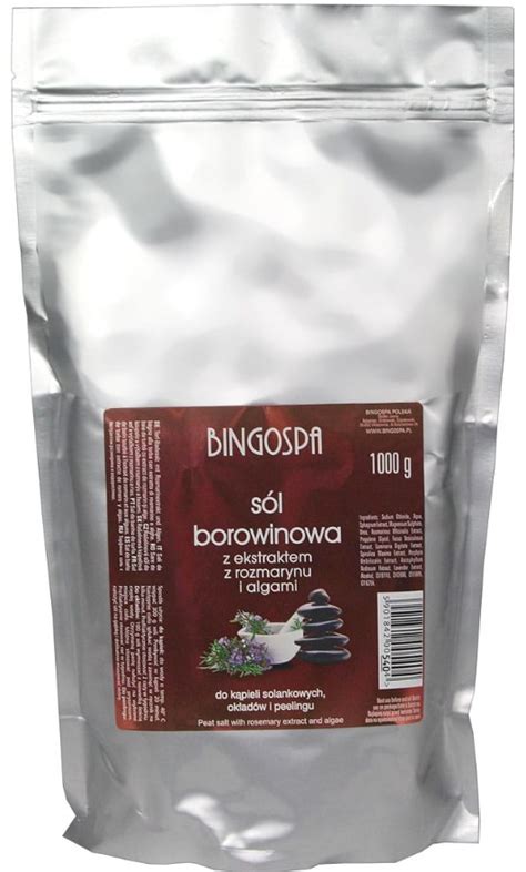 Bingospa g borowinowa sól do kąpieli z ekstraktem z rozmarynu i algami porównaj ceny