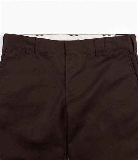 Dickies 872 Slim Work Trousers Chocolate Brown Flatspot