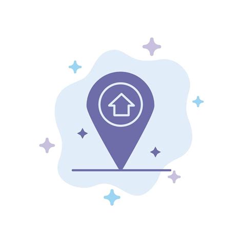 Map Navigation House Blue Icon On Abstract Cloud Background 13431599 Vector Art At Vecteezy