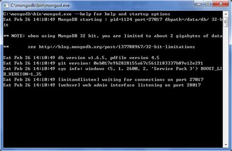 Windows 如何安裝 Mongodb