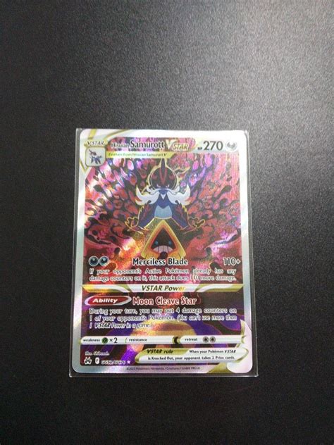 Pokemon Tcg Hisuian Samurott Vstar Ultra Rare Crown Zenith Galarian