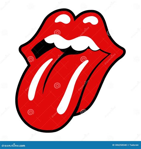 Rolling Stones Classic Vector Tongue Logo Editorial Stock Photo