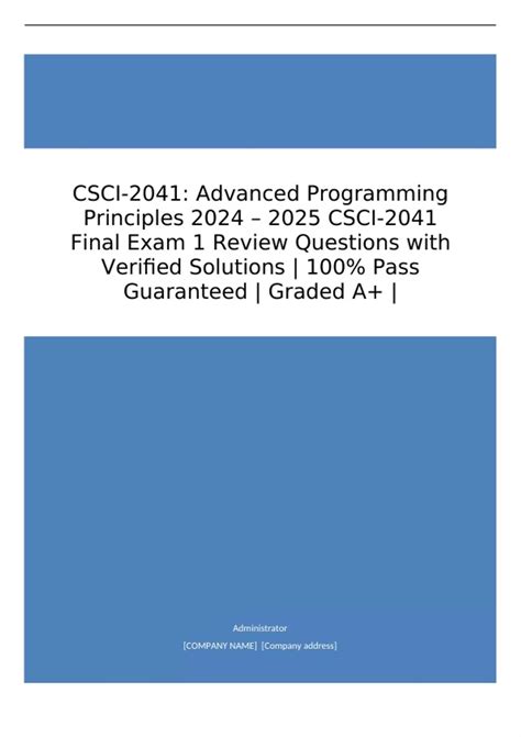 Csci 2041 Advanced Programming Principles At University Of Minnesota