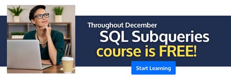 Free Course Of The Month Sql Subqueries Real World Exercises For All