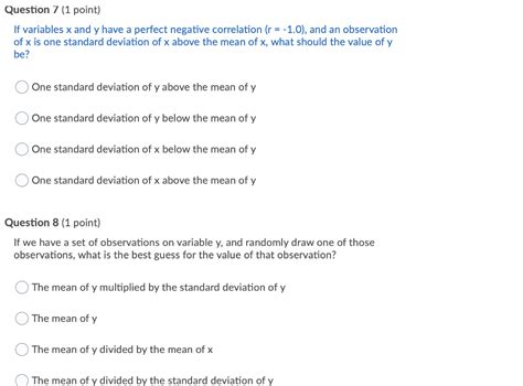 Solved Question 5 1 Point What Value Will A Sample Chegg Com