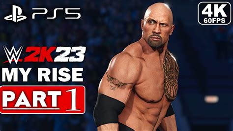 WWE 2K23 MyRise Gameplay Walkthrough Part 1 FULL GAME 4K 60FPS PS5
