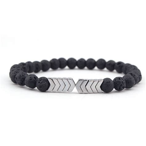 Black Lava Volcanic Essential Oil Diffuser Bracelet Vitalityarousal