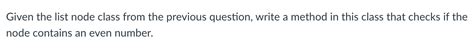 Solved Given The Following Definition Of A Linked List Chegg