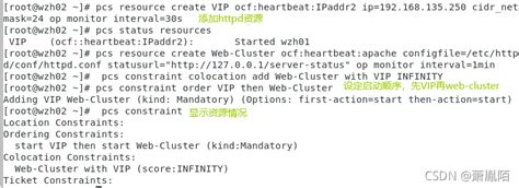 Pacemaker集群资源管理器的基本配置pacemaker Vip Router Id Csdn博客