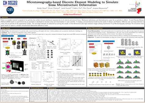 Pdf Microtomography Based Discrete Element Modeling To Simulate Snow Microstructure Deformation