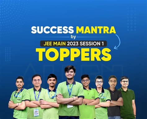 Success Mantra By The Toppers Of Jee Main Session 1 Exam 2023 My Exam
