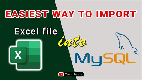 How To Easily Import Excel Tables Into Mysql Workbench Youtube