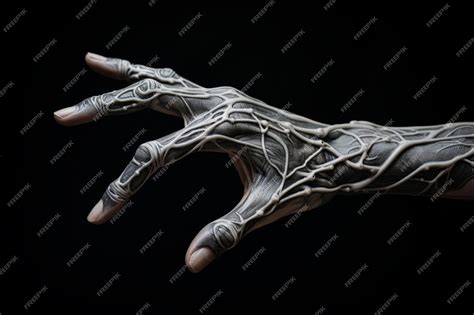 Premium Photo Fingers Unveil The Intricate Skin Landscape Exploring