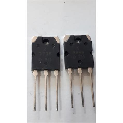 Par De Transistor 2sd718 2sb688 8a 120v 80w Valor Por Par Shopee Brasil