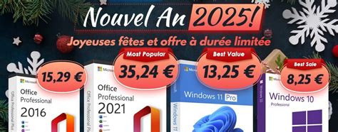 Profitez des ventes de nouvelle année pour Office et Windows SOSPC