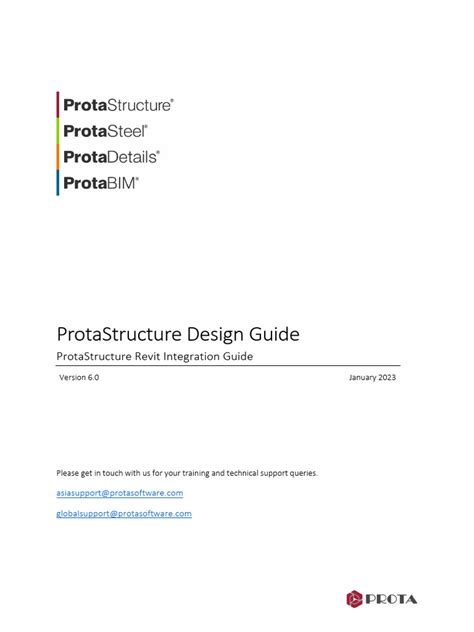 Protastructure Design Guide Revit Integration Pdf Autodesk Revit