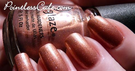 Pointless Cafe Oldies China Glaze Sex On The Beach Swatches And Review